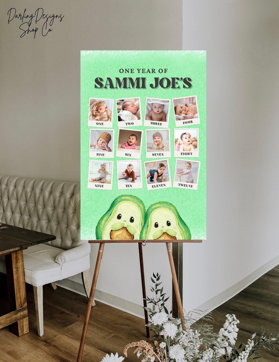 HOLY GUACAMOLE First Birthday Babies First Year in Pictures Template ...