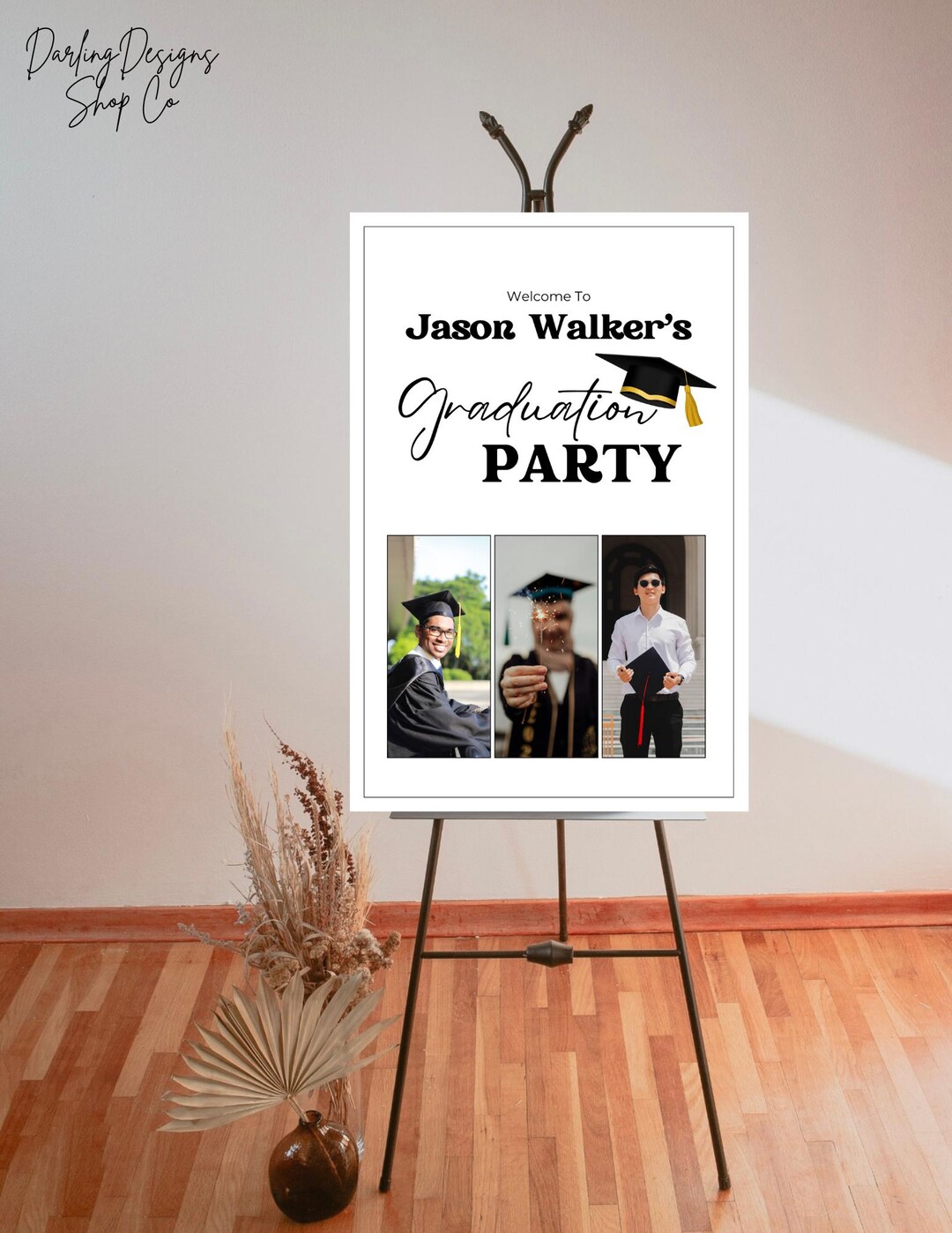 GAD CAP Graduation Party Welcome Poster Template, Graduate, Graduation ...