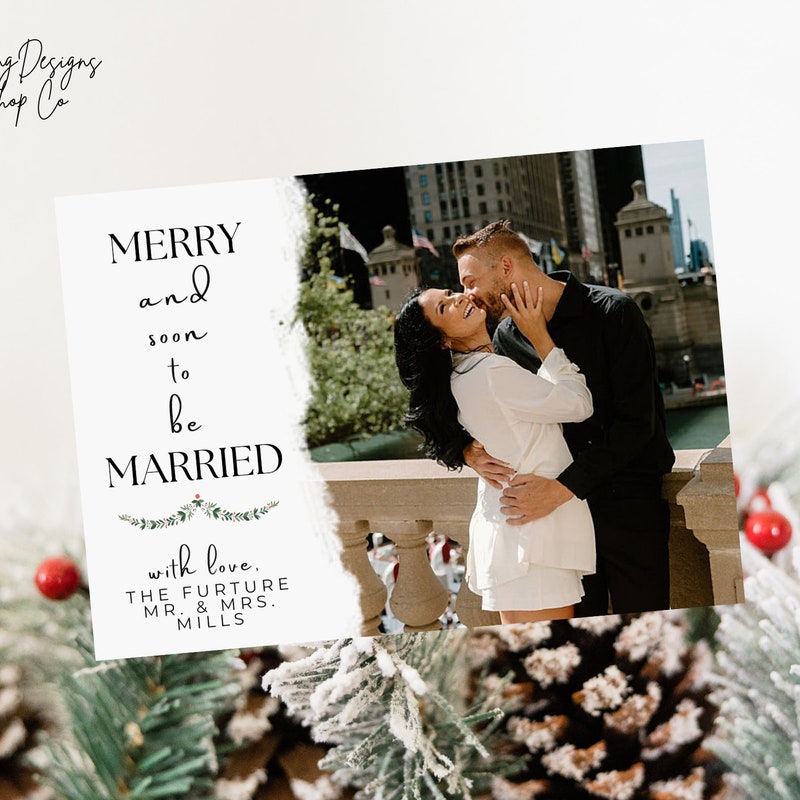 Wedding Merry Christmas Cards - Etsy