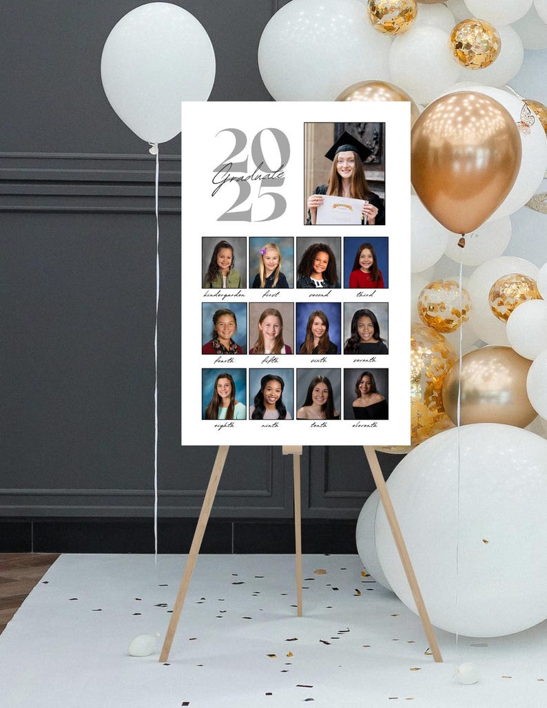PHOTOS GRADUATION PARTY Graduation Photos Poster Template, 13 School ...