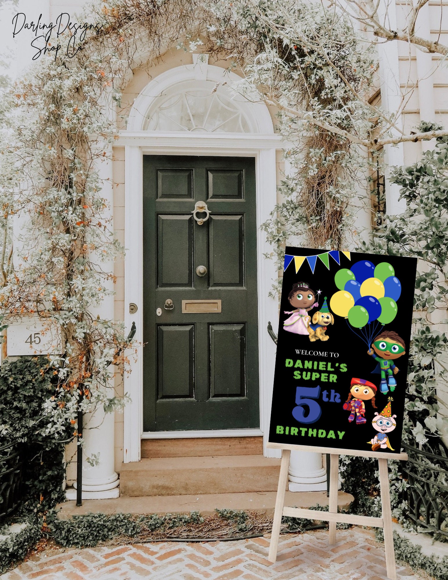 SUPER WHY Birthday Sign Template, Kids Birthday Poster, Super Why ...