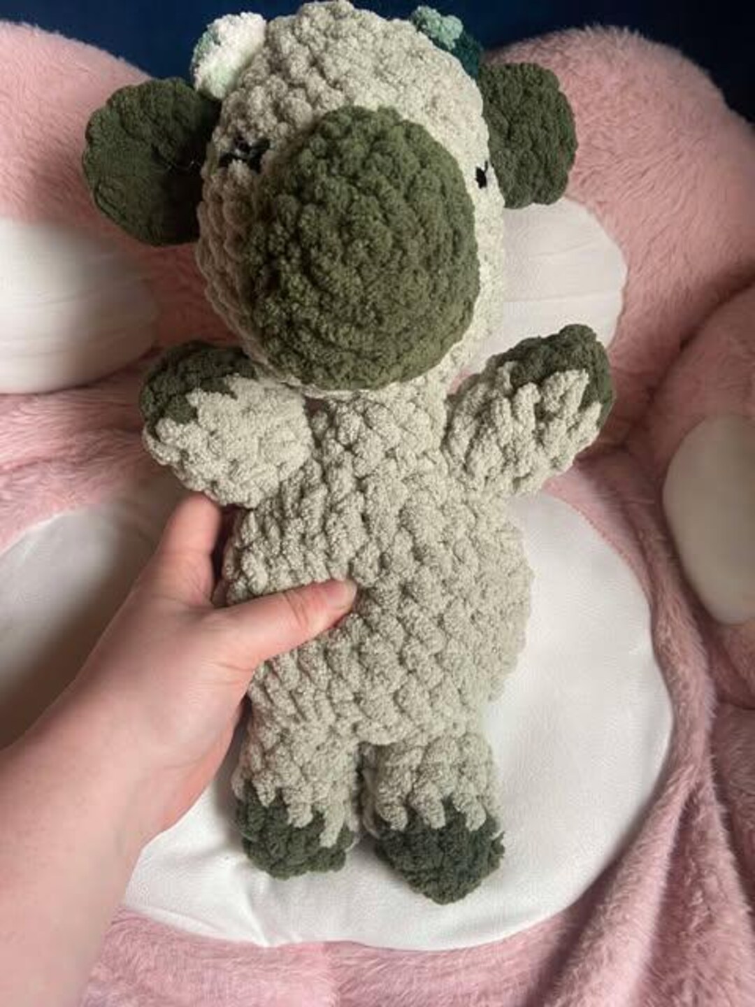 Mossy Crochet Cow, Crochet Plushie, Handmade Plushie - Etsy
