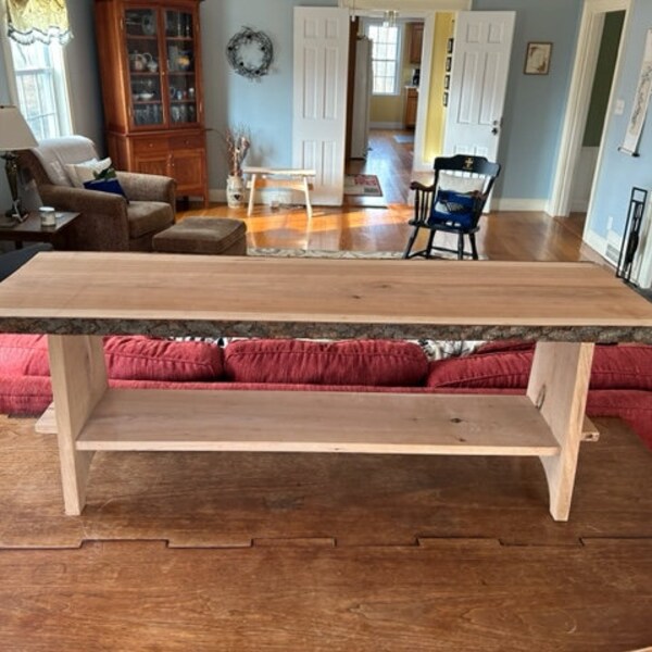 Live Edge Bench - Etsy