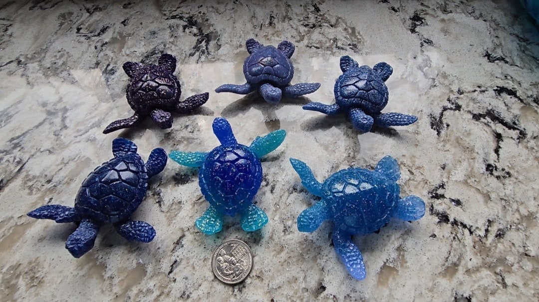 Ocean-inspired Sea Turtle Resin Magnets for Kitchen and Office Decor - Etsy