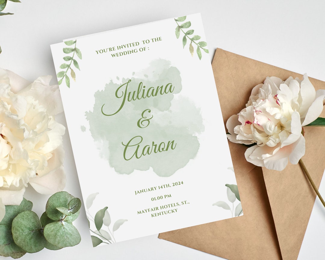 Congratulations Wedding Card Classy Luxury Wedding Card - Etsy