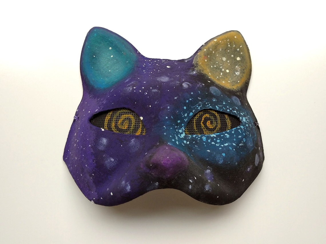 Space Therian Cat Mask Galaxy - Etsy