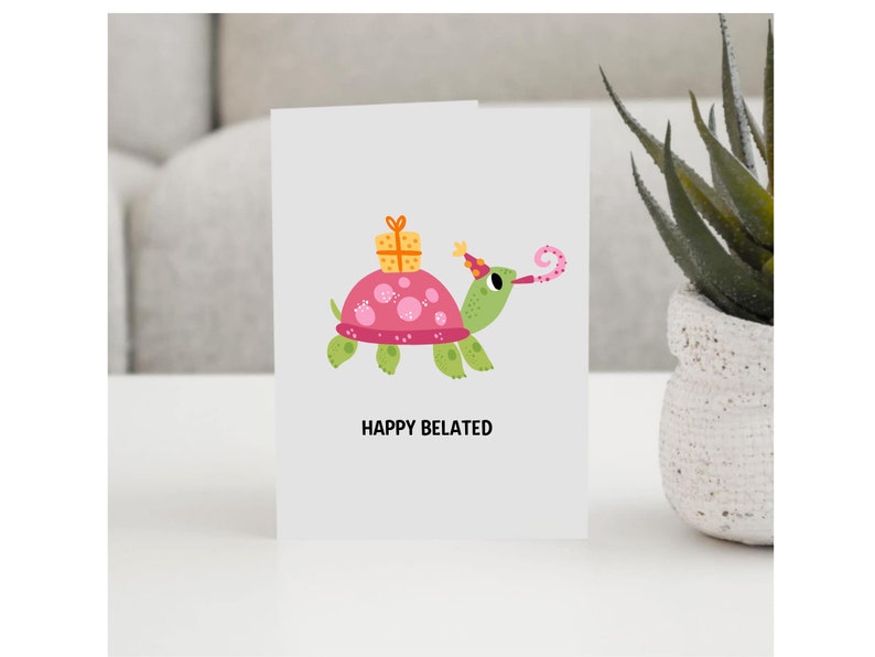 Funny Belated Birthday Card, Late Birthday Gift for Boyfriend ...