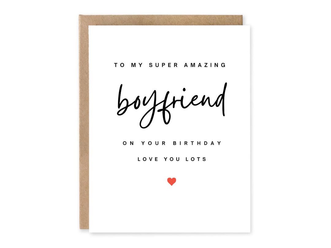 Boyfriend Birthday Card - Etsy