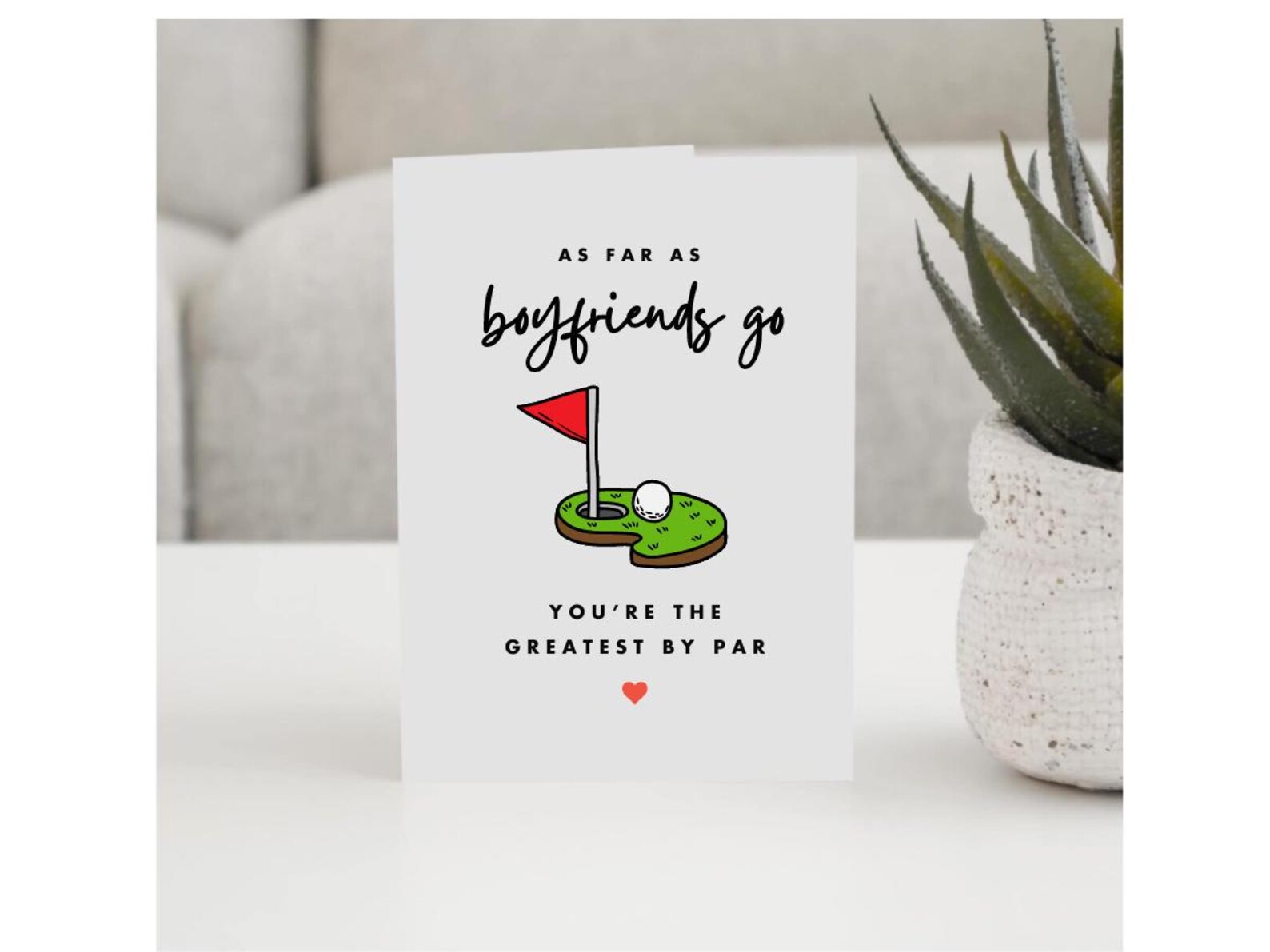 Golf Gift, Golf Card for Boyfriend, as Far as Boyfriends Go You’re the ...