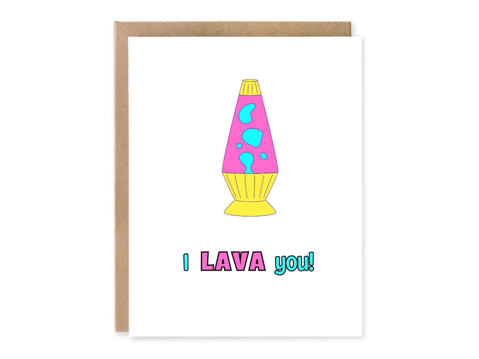 I Lava You, Cute Lava Lamp Birthday Card for Boyfriend, Card for Him ...