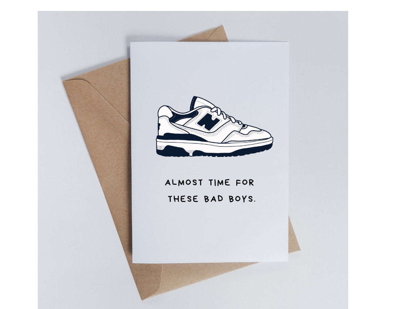 Funny New Balance Card, Father's Day, New Dad Announcement, Birthday ...
