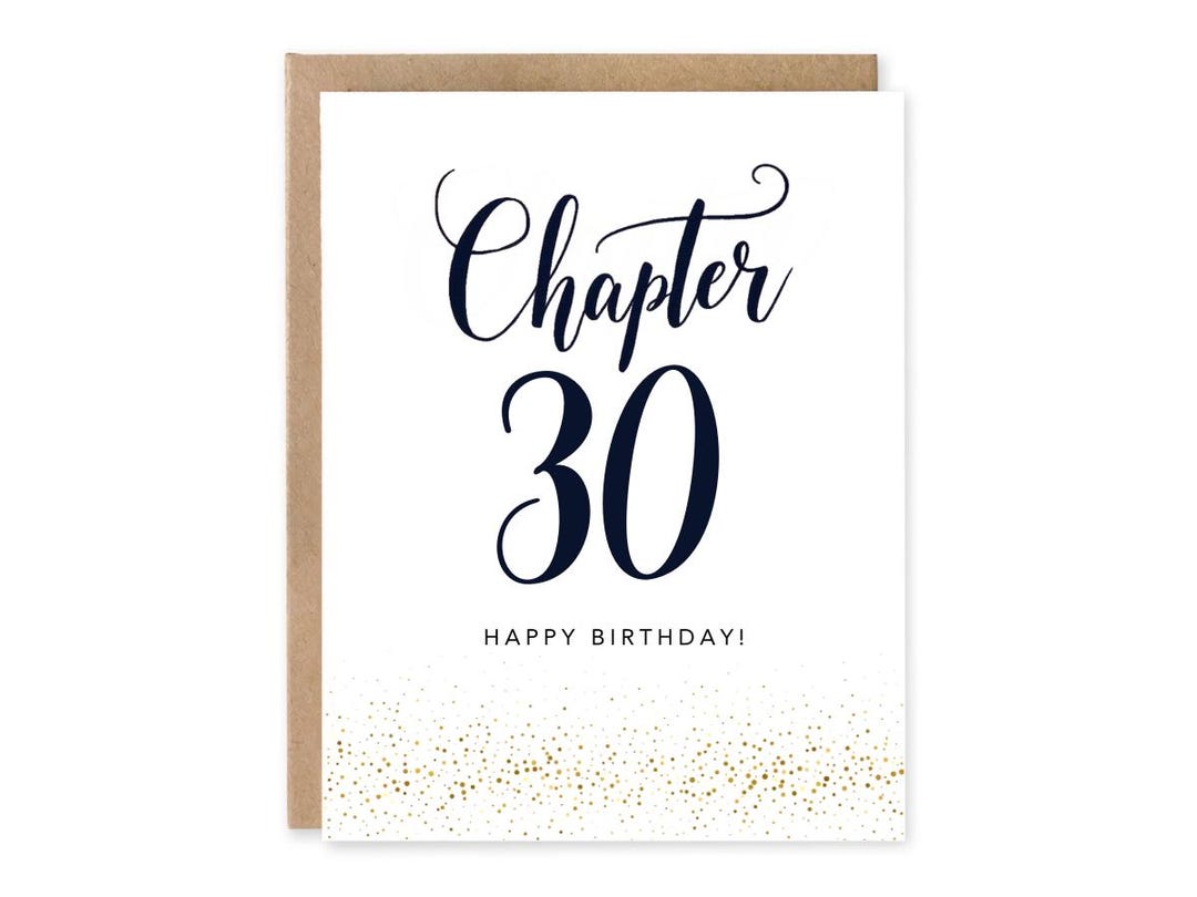 30th Birthday Card, Handmade Birthday Card for 30th Birthday, 30TH ...