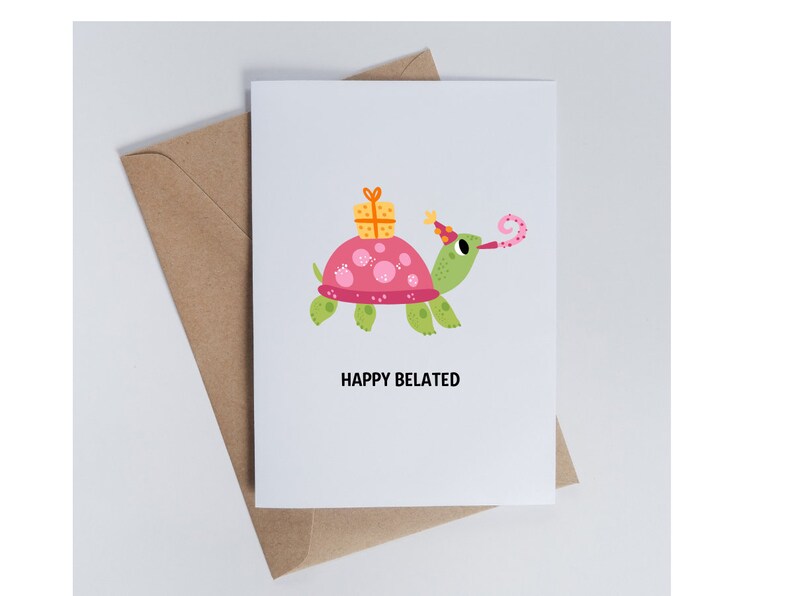 Funny Belated Birthday Card, Late Birthday Gift for Boyfriend ...