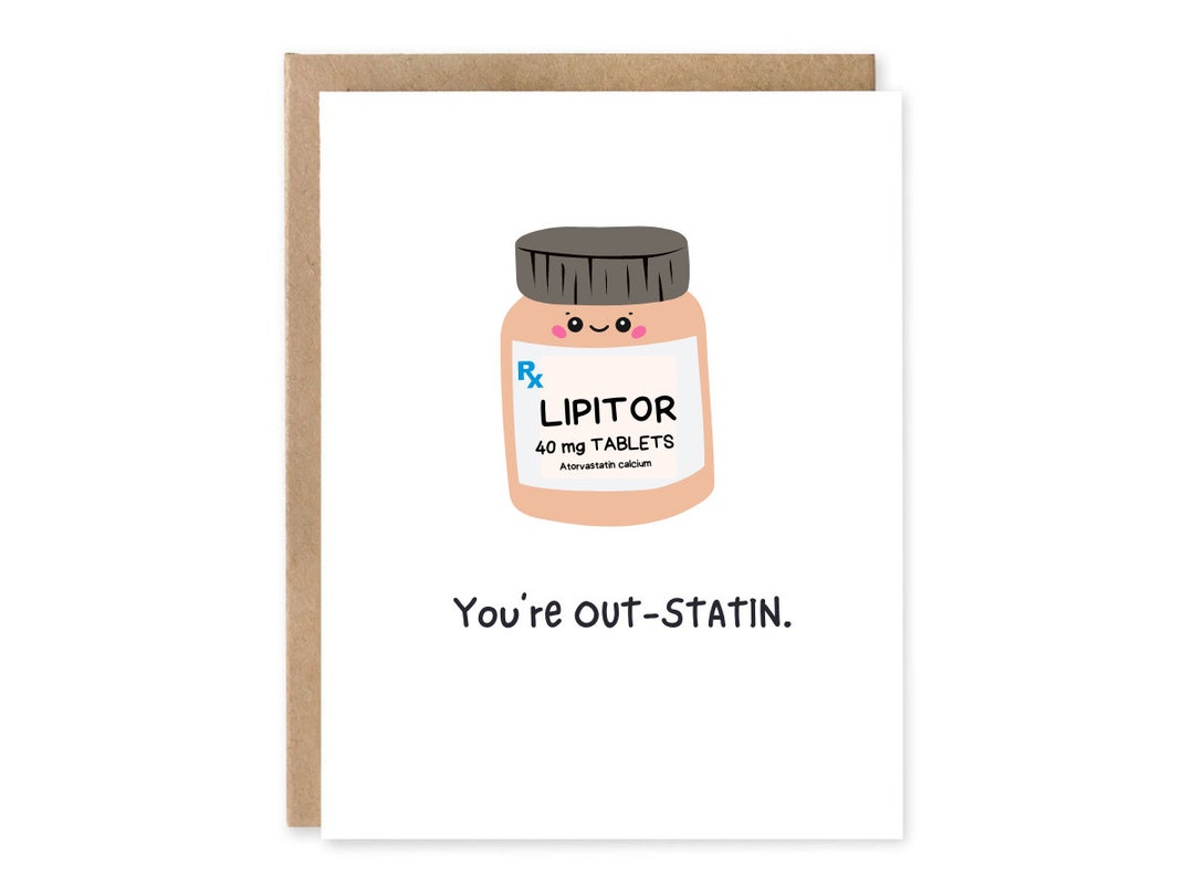 Funny You're Outstatin Medical Pun Greeting Card - Etsy