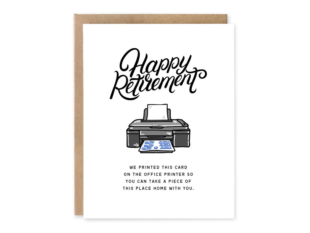 Happy Retirement Card, Retirement Gift, Employee Retirement Card ...
