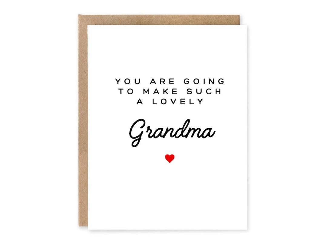 Grandma to Be Card, New Grandmother Greeting Card - Etsy