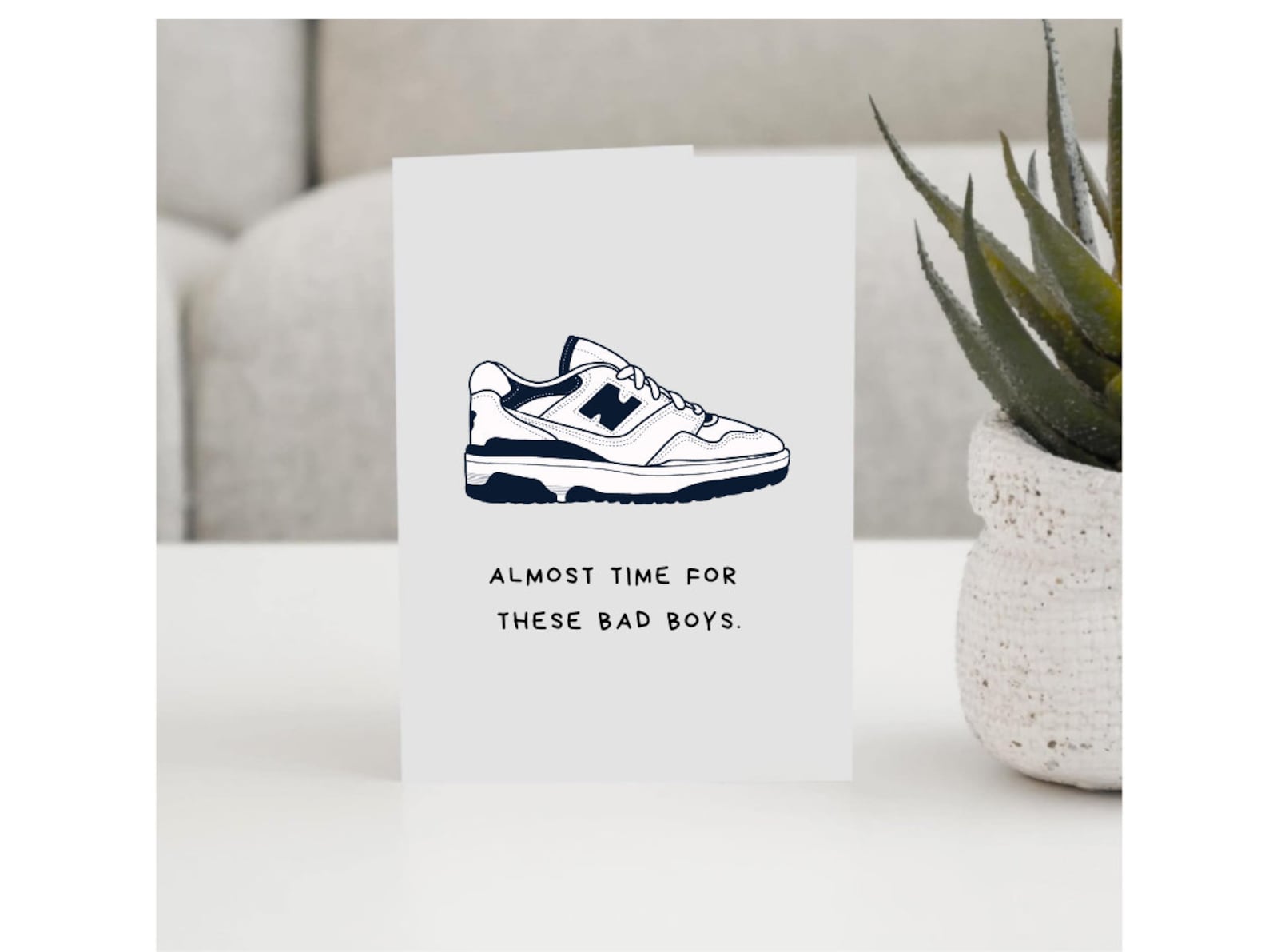 Funny New Balance Card, Father's Day, New Dad Announcement, Birthday ...