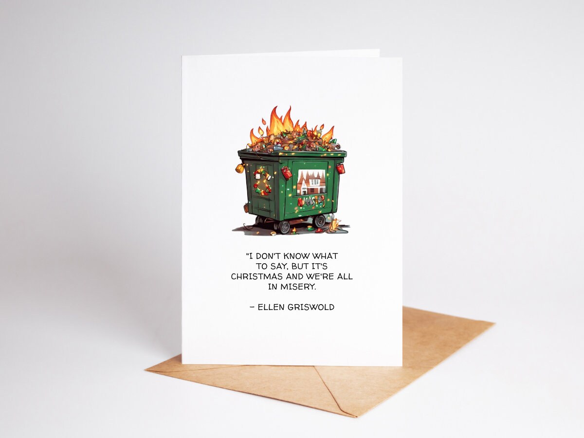 Funny Vacation Card / It's Christmas and We're All in Misery , Funny ...