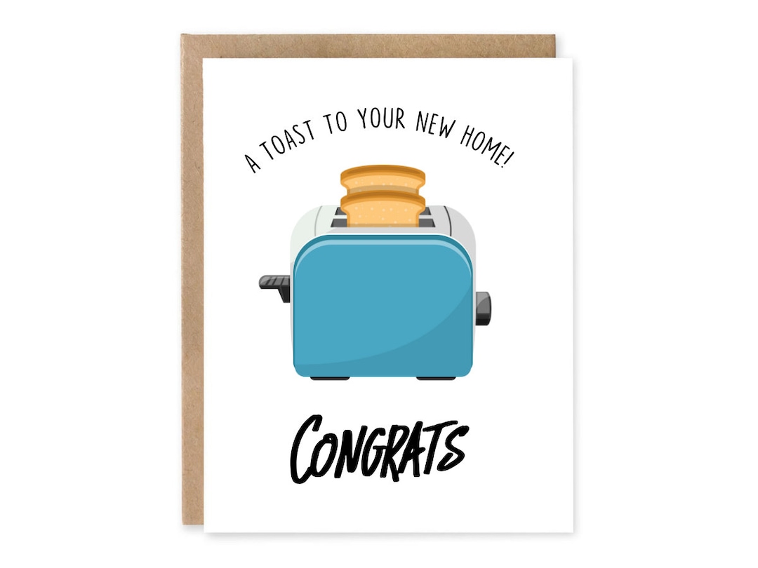 Funny Housewarming Card /A Toast to Your New Home / Funny Card / New ...