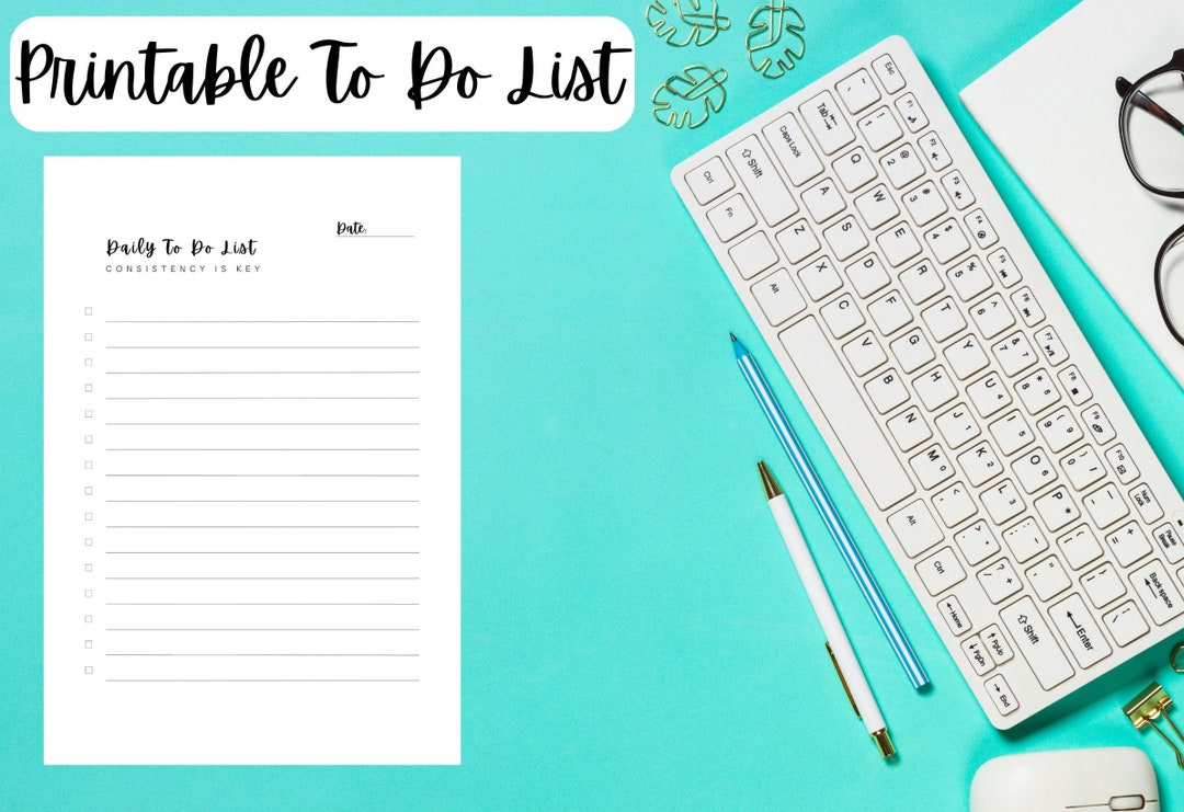 Printable to Do List - Etsy
