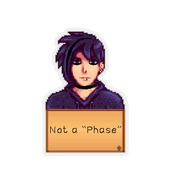 Emo Sebastian Stardew Valley Sticker - Etsy