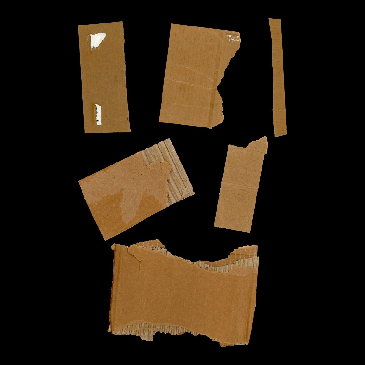 Cardboard Digital Textures, Cardboard Mockup, Digital Collage, Clip Art ...