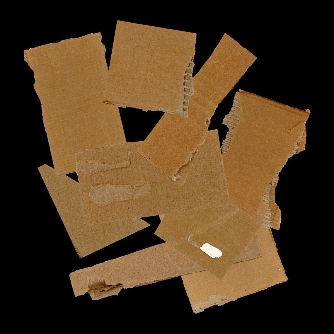 Cardboard Digital Textures, Cardboard Mockup, Digital Collage, Clip Art ...