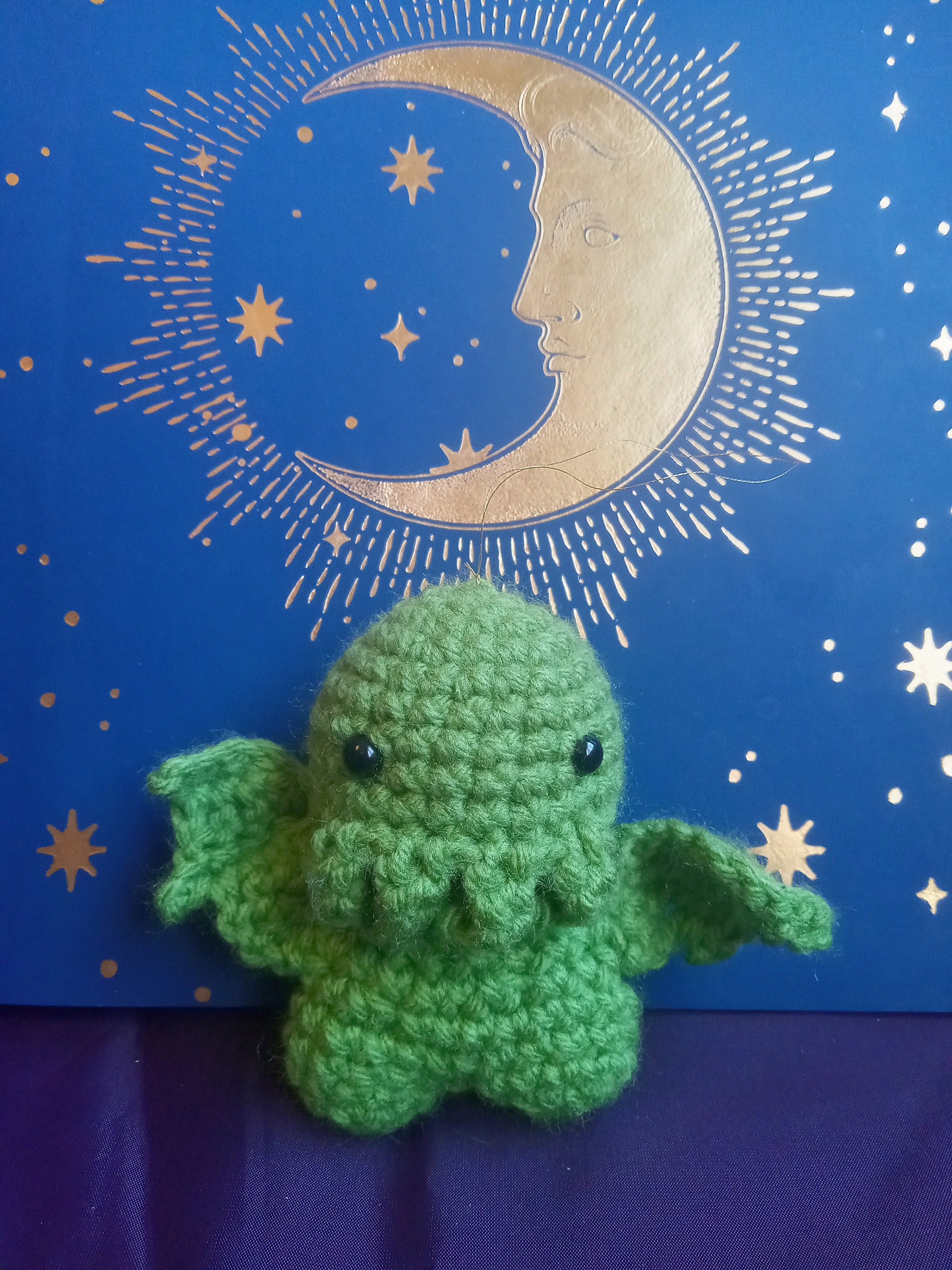 Cute Crochet Amigurumi Chibi Cthulhu Plush Charm - Etsy