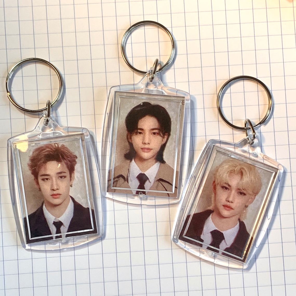 Stray Kids Id/mugshot Keychain Kpop Keychain - Etsy