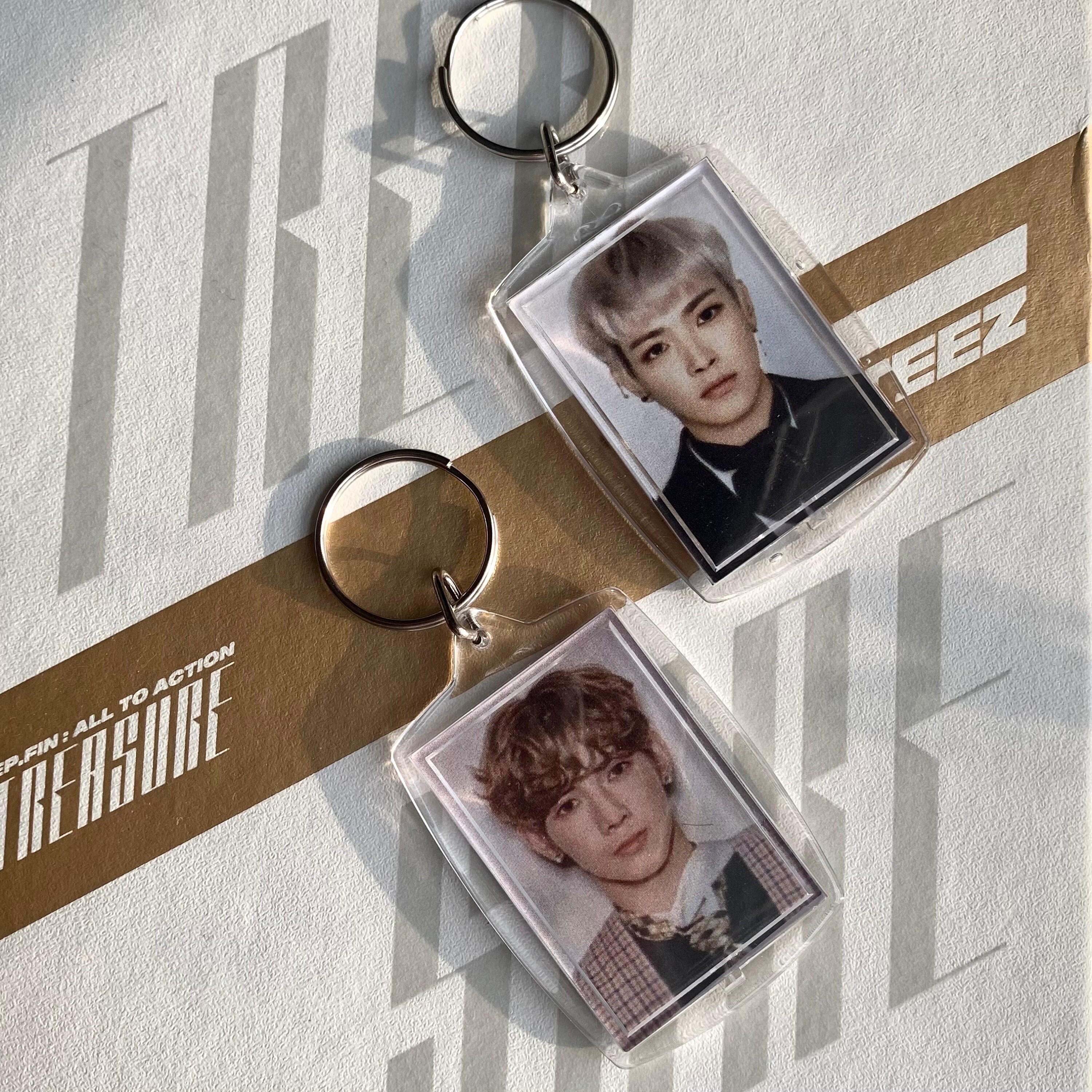 Ateez Id/mugshot Keychain Kpop Keychain - Etsy