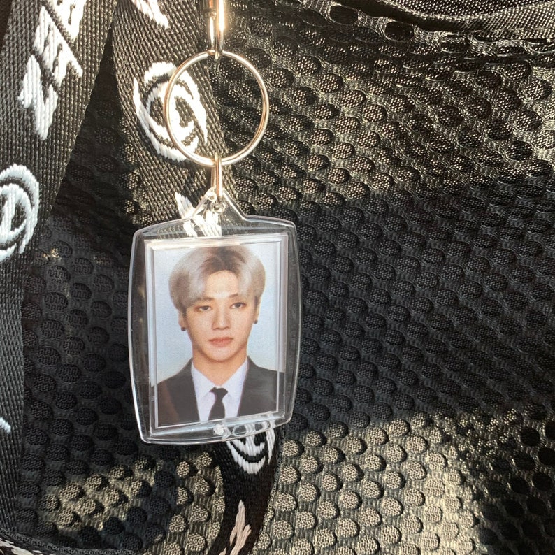 Ateez Id/mugshot Keychain Kpop Keychain - Etsy
