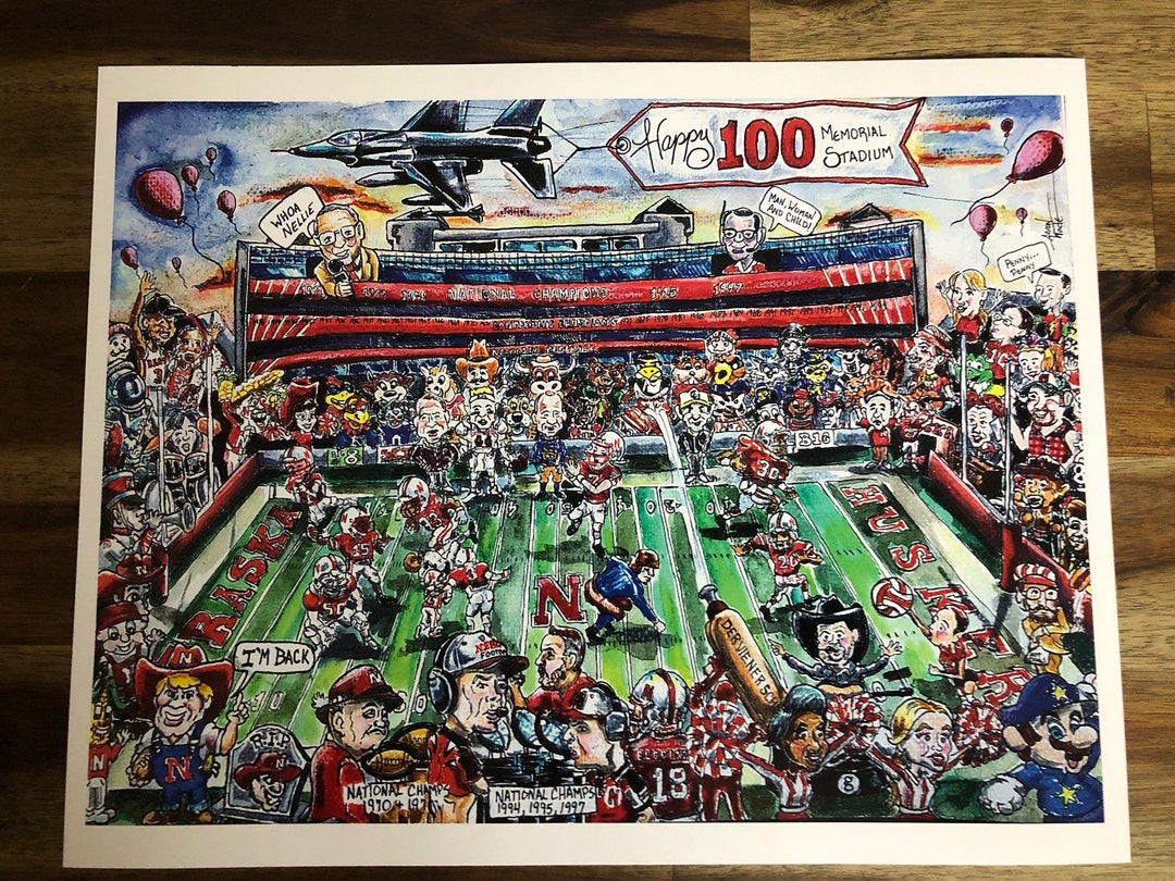 Memorial Stadium 100 Anniversary Print - Etsy