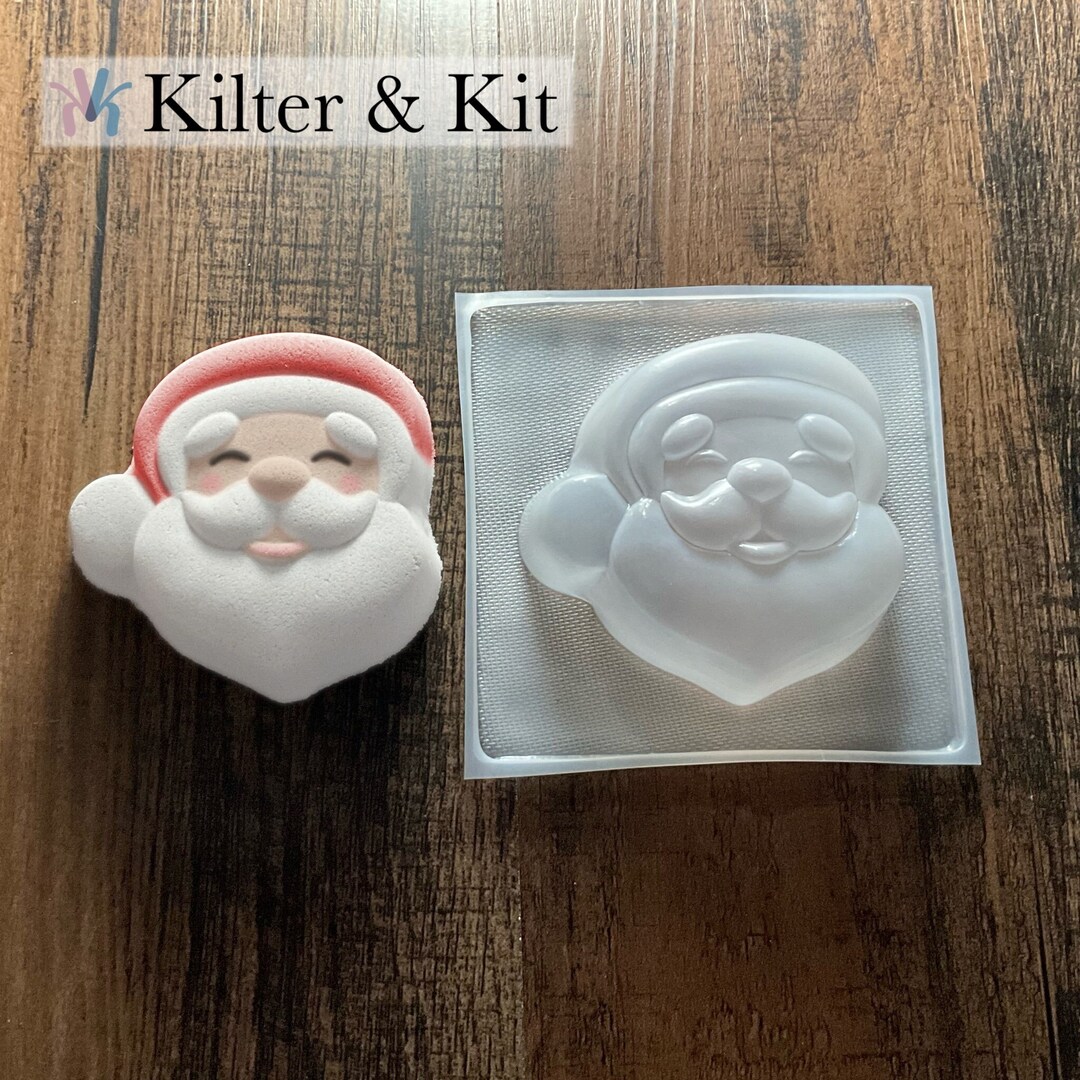 Santa Claus Mold | Bath Bomb Mold | Plastic Mold | Soap Mold | Craft ...