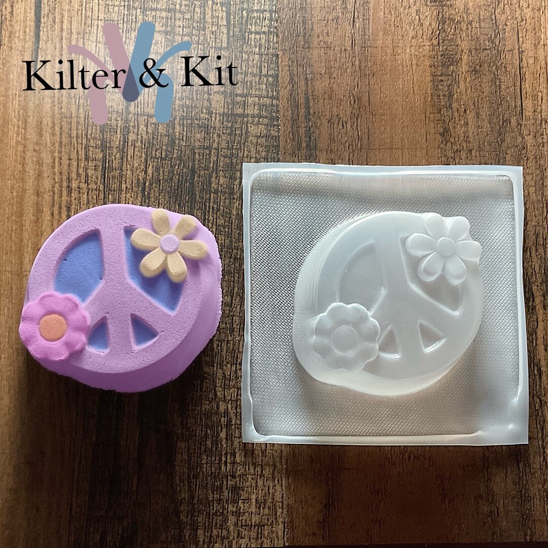 Peace Sign Mold | Bath Bomb Mold | Plastic Mold | Soap Mold | Craft ...