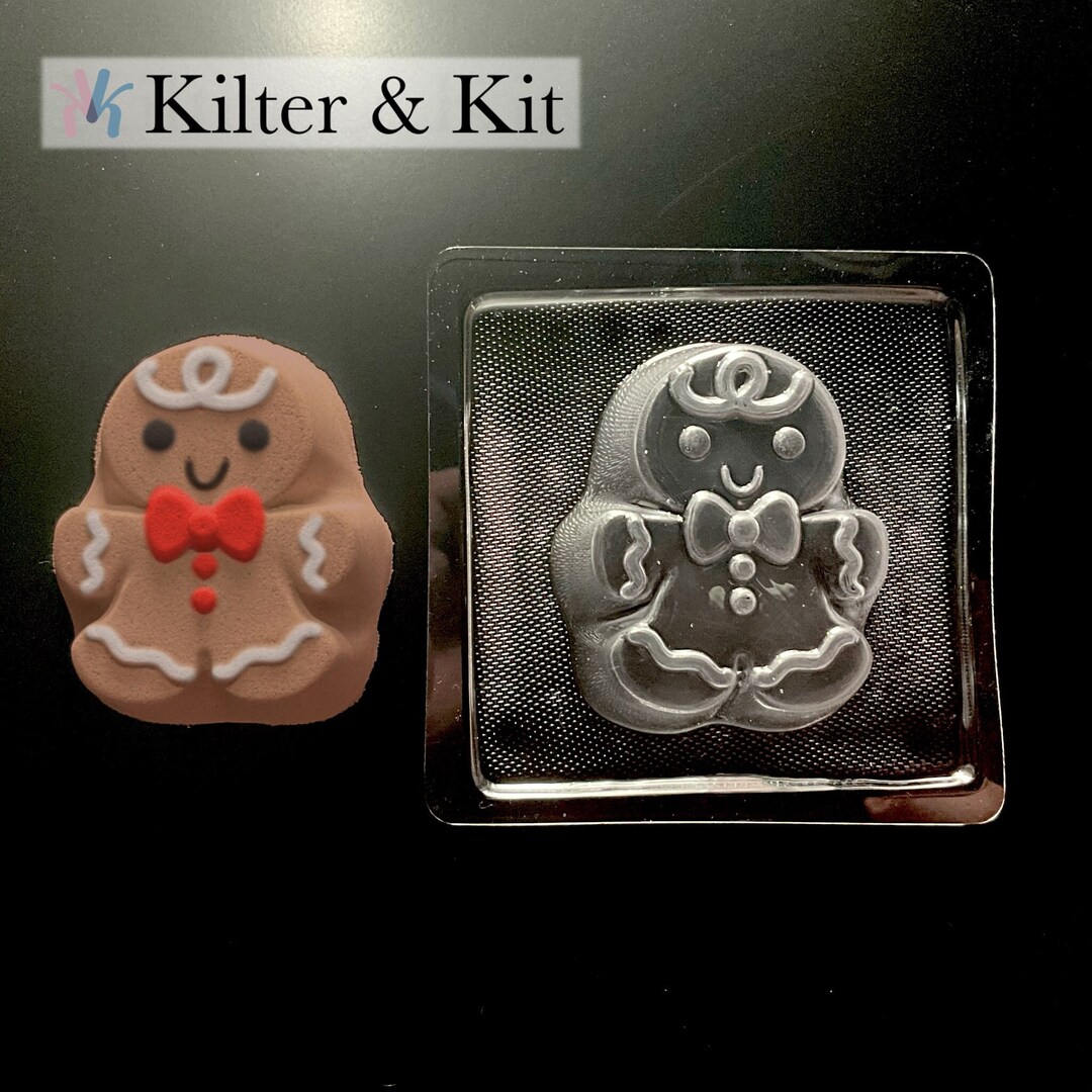 Gingerbread Man Mold | Bath Bomb Mold | Plastic Mold | Soap Mold ...