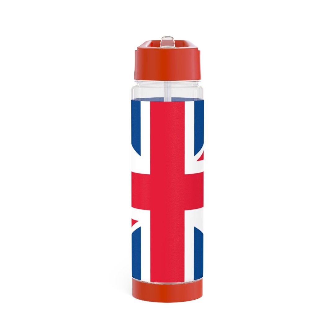British Flag Infuser Water Bottle, Union Jack Water Bottle, British ...