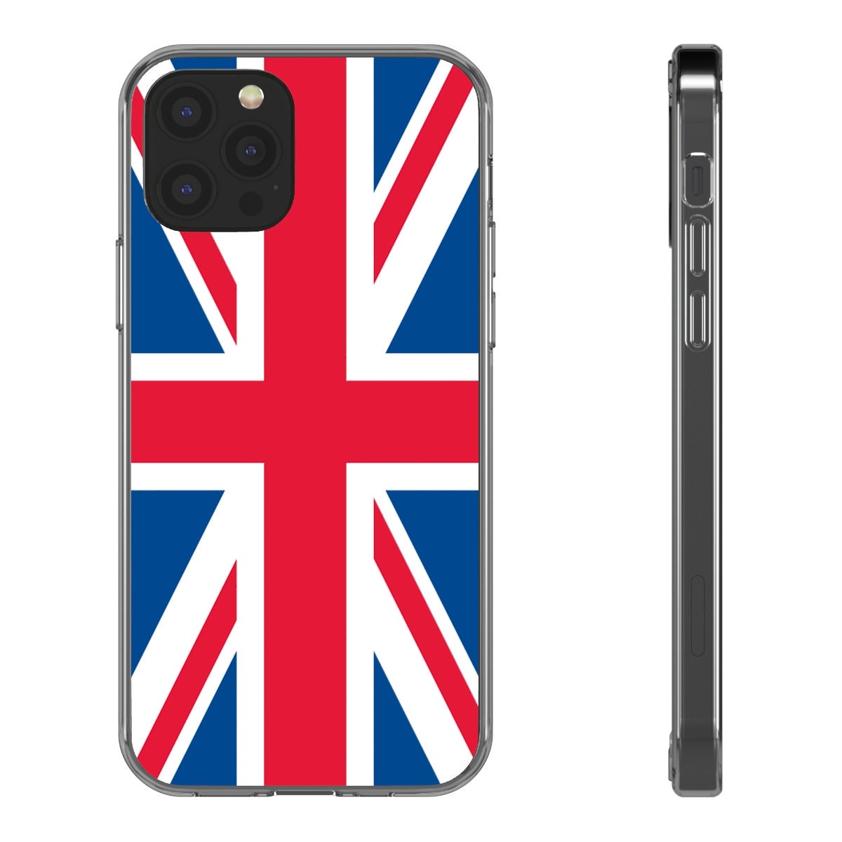 British Flag Clear Phone Cases, Union Jack Phone Case - Etsy