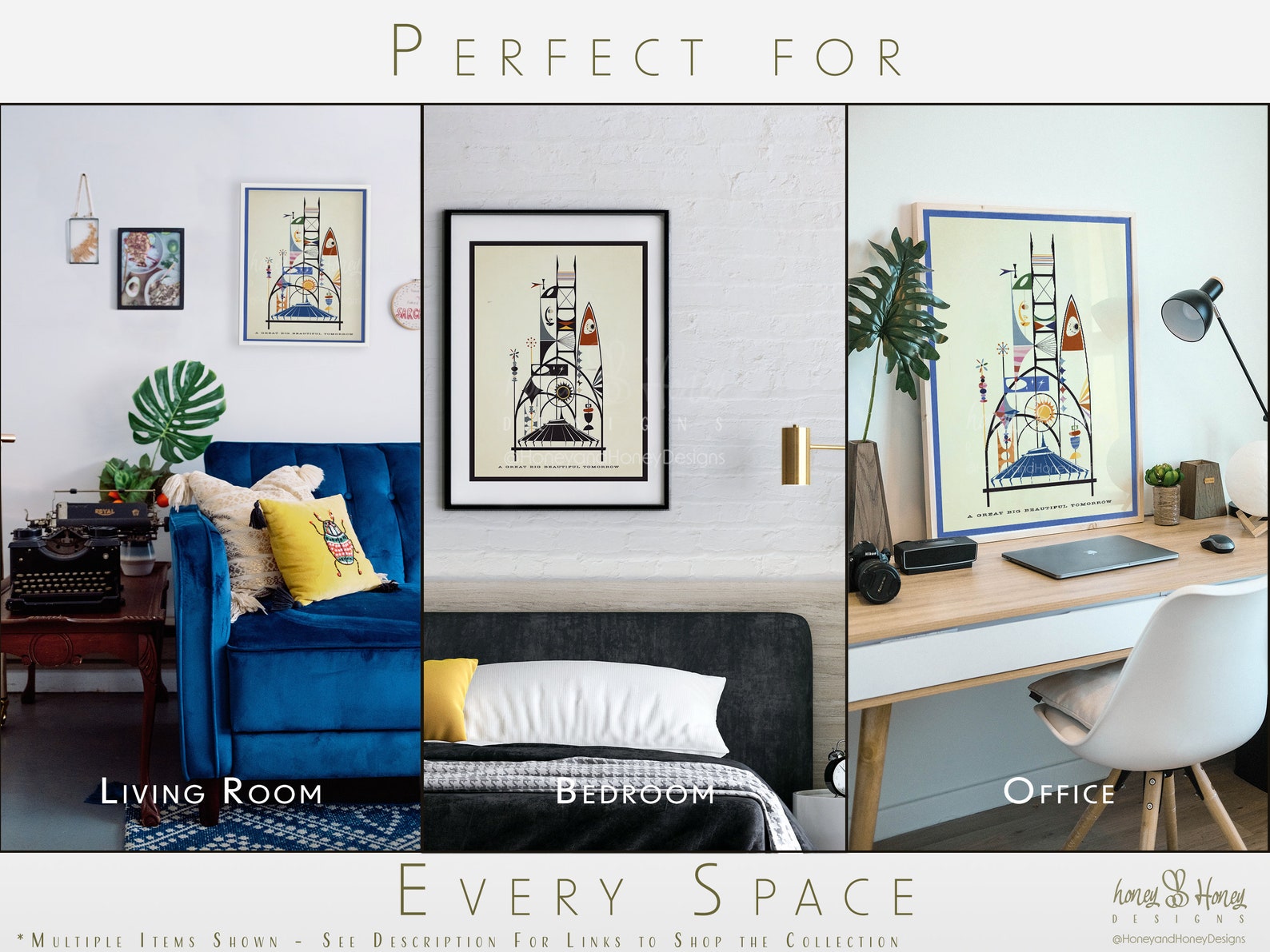 Big Bright Beautiful Tomorrow! Tomorrowland Inspired Art Print, Museum ...