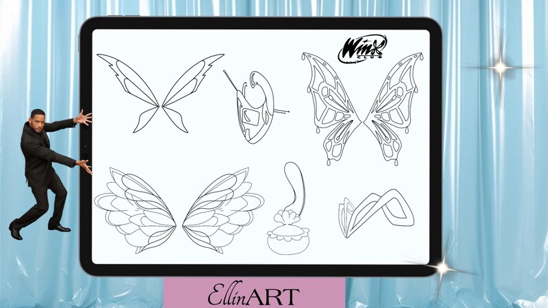 Winx Fairy Wings Procreate Brushes, Stamps (digital Download) - Etsy