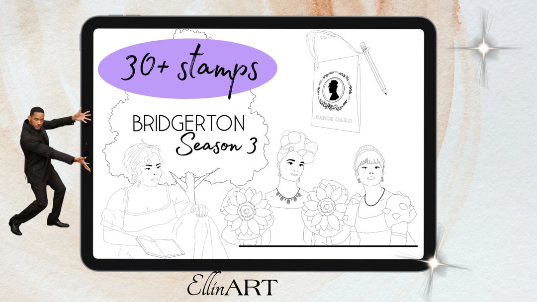 Bridgerton Procreate Stamps Season Two Love Romans History Vintage ...