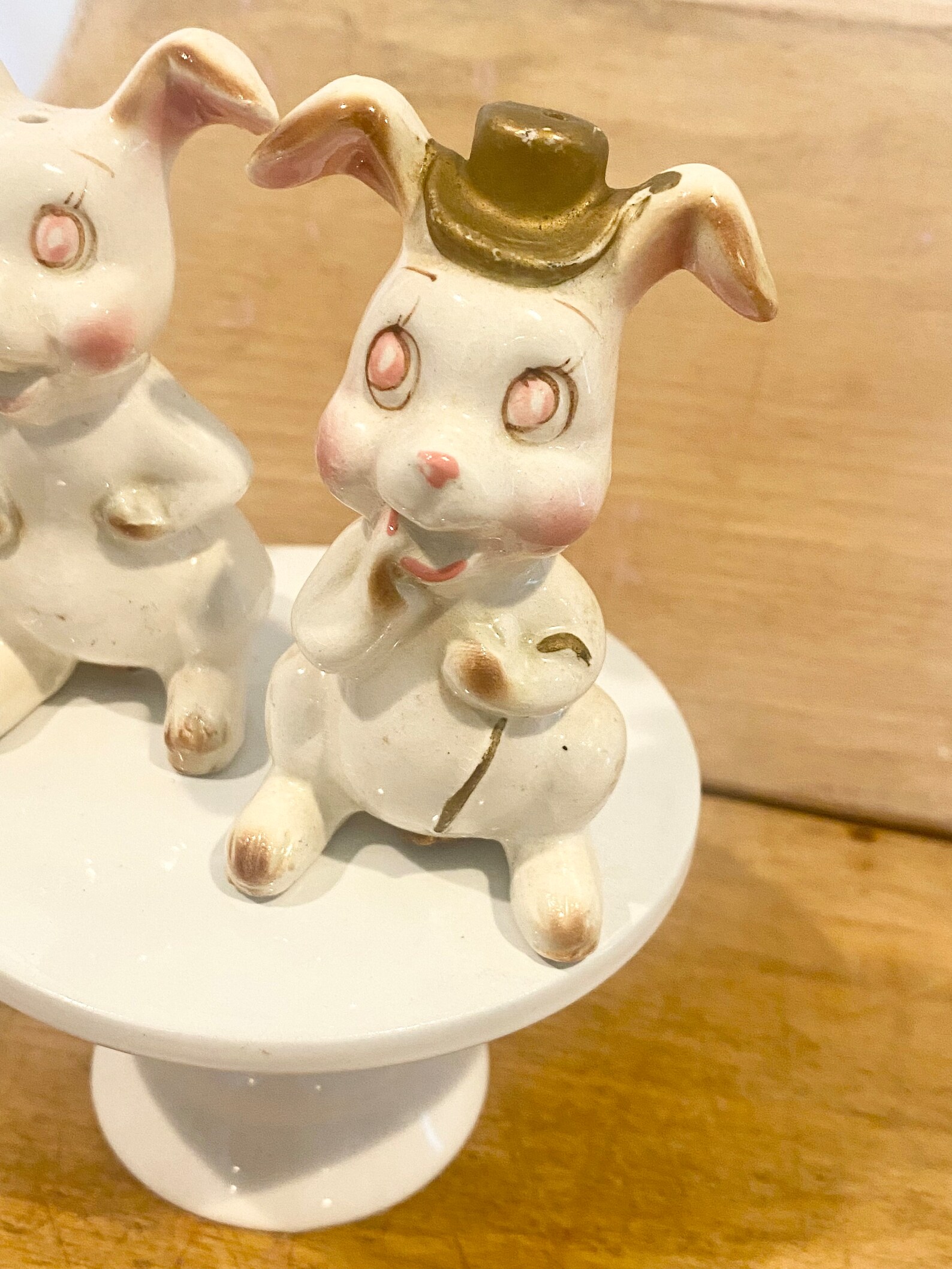 Pass the Salt… Vintage Anthropomorphic Bunny Salt and Pepper Shakers - Etsy