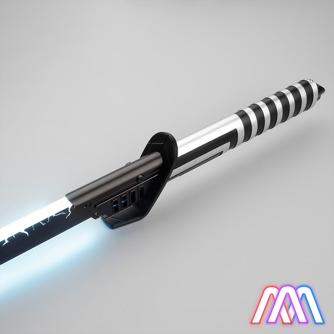 The Darksaber Replica Lightsaber in RGB Base Lit or Neopixel - Includes ...