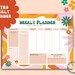 Cute Retro Printable Weekly Planner, Weekly Overview, Weekly Goals, M-F ...