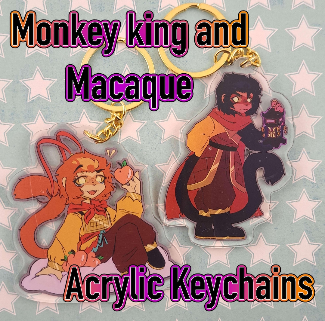 Lego Monkie Kid - Macaque and Monkey King Acrylic Keychains - Shadowpeach - Etsy