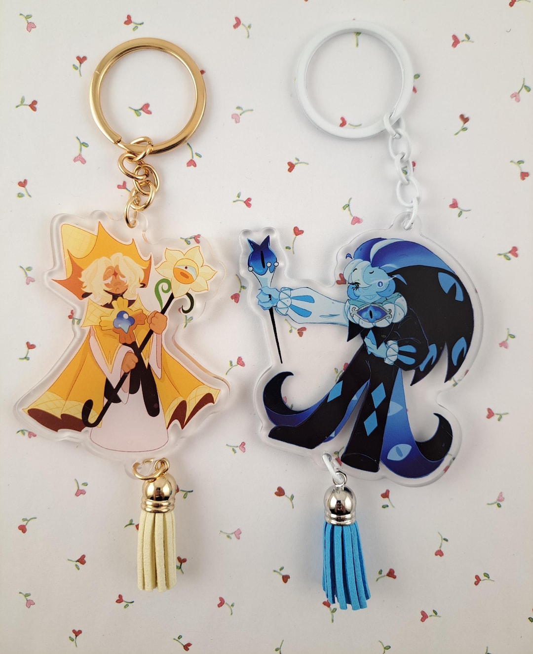 Shadow Milk Cookie and Pure Vanilla Cookie Acrylic Keychains - W/tassel ...