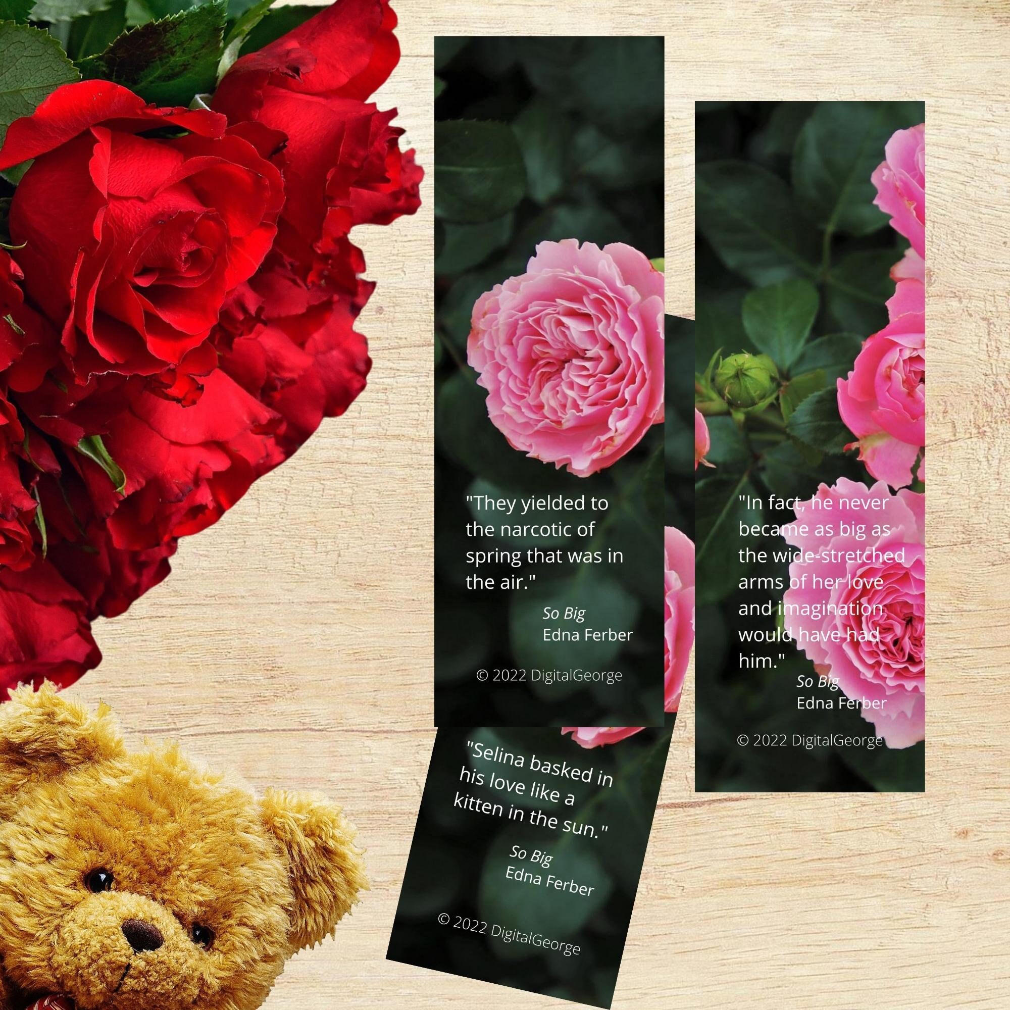 Female Author Printable Bookmarks Set, Instant Download Edna Ferber ...