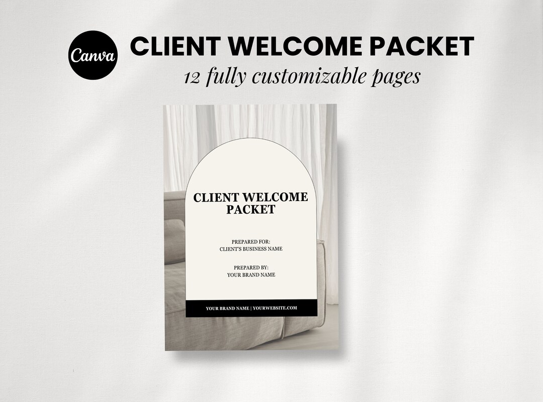 New Client Onboarding Welcome Packet for Social Media Manager, Canva ...