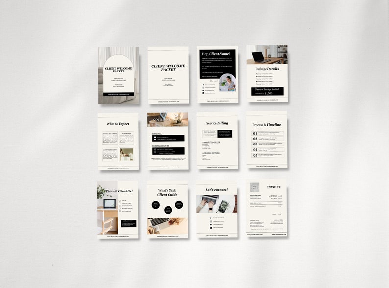 New Client Onboarding Welcome Packet for Social Media Manager, Canva ...