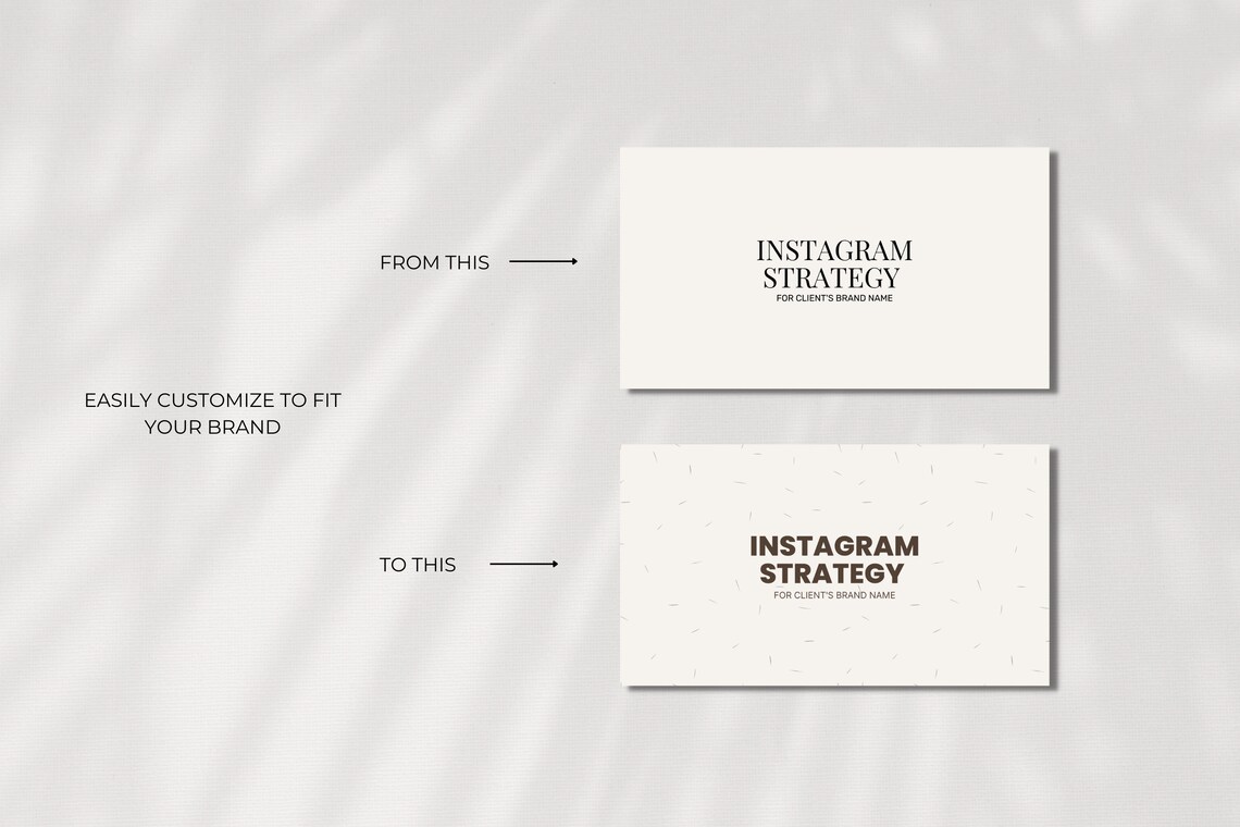 Minimalist Instagram Strategy Template Social Medium Strategy for ...
