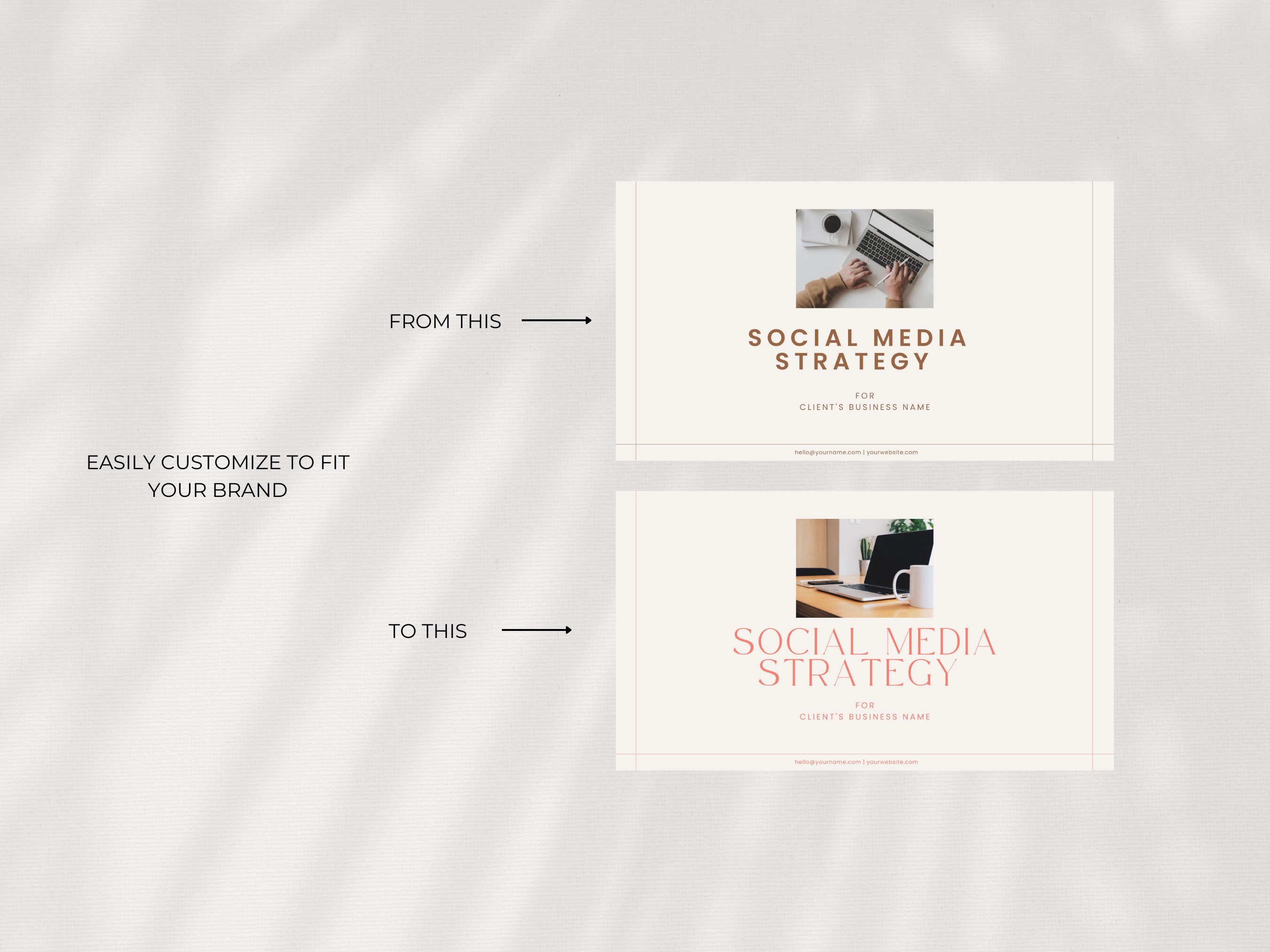 Purple Social Media Strategy Template Client Strategy Template for ...